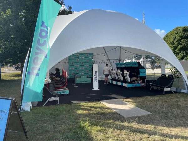 Branded Marquee: Showcasing HS2's Plans at Festivals